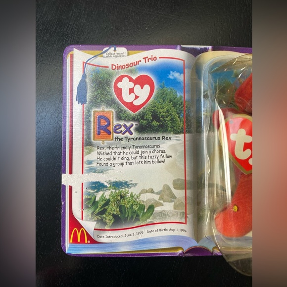 Ty | Other | Rare Rex The Tyrannosaurs Rex Beanie Baby | Poshmark